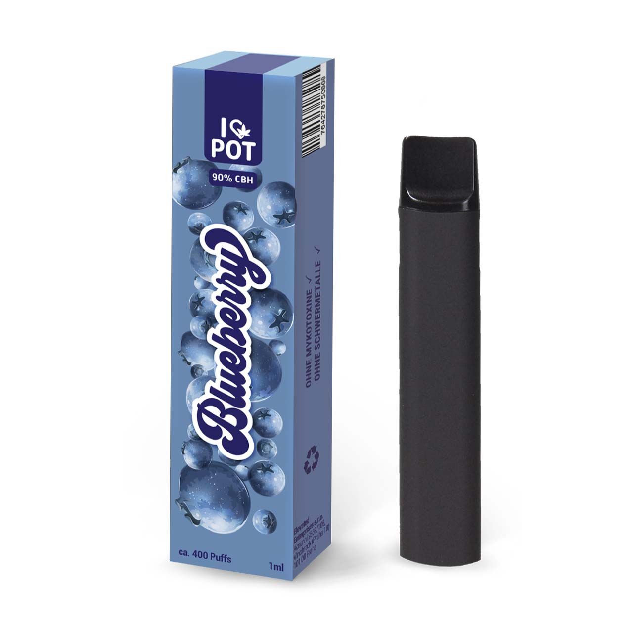 I Love Pot CBH Vape - Blueberry - 1ml kaufen - HHC Shop Cannafree