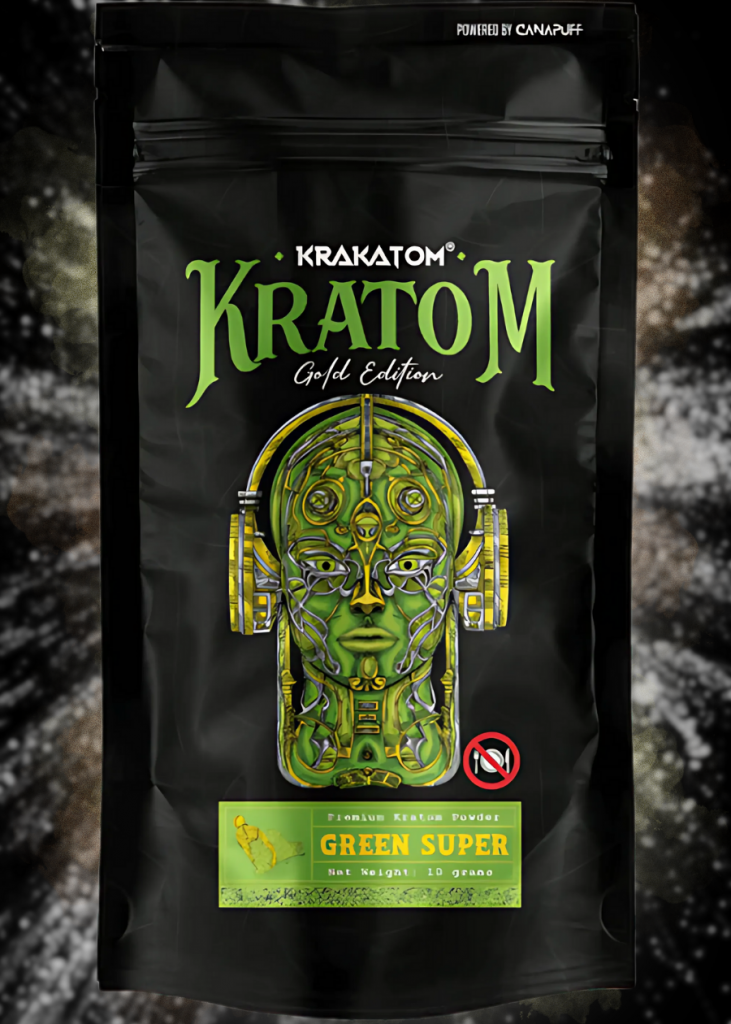 Kratom Green Super (Gold Edition) von Krakatom kaufen - HHC Shop Cannafree